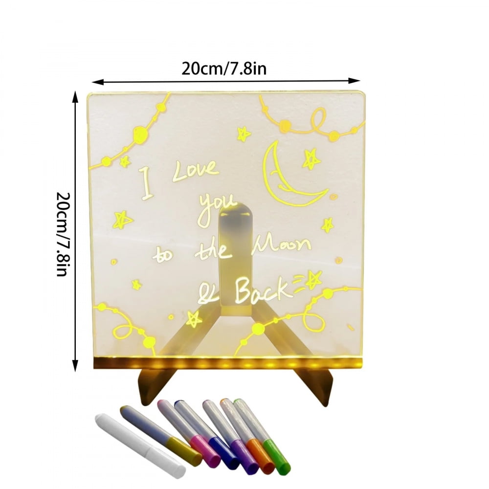 Children's Handmade Erasable Painted Acrylic Doodle Diy Notepad Message ...