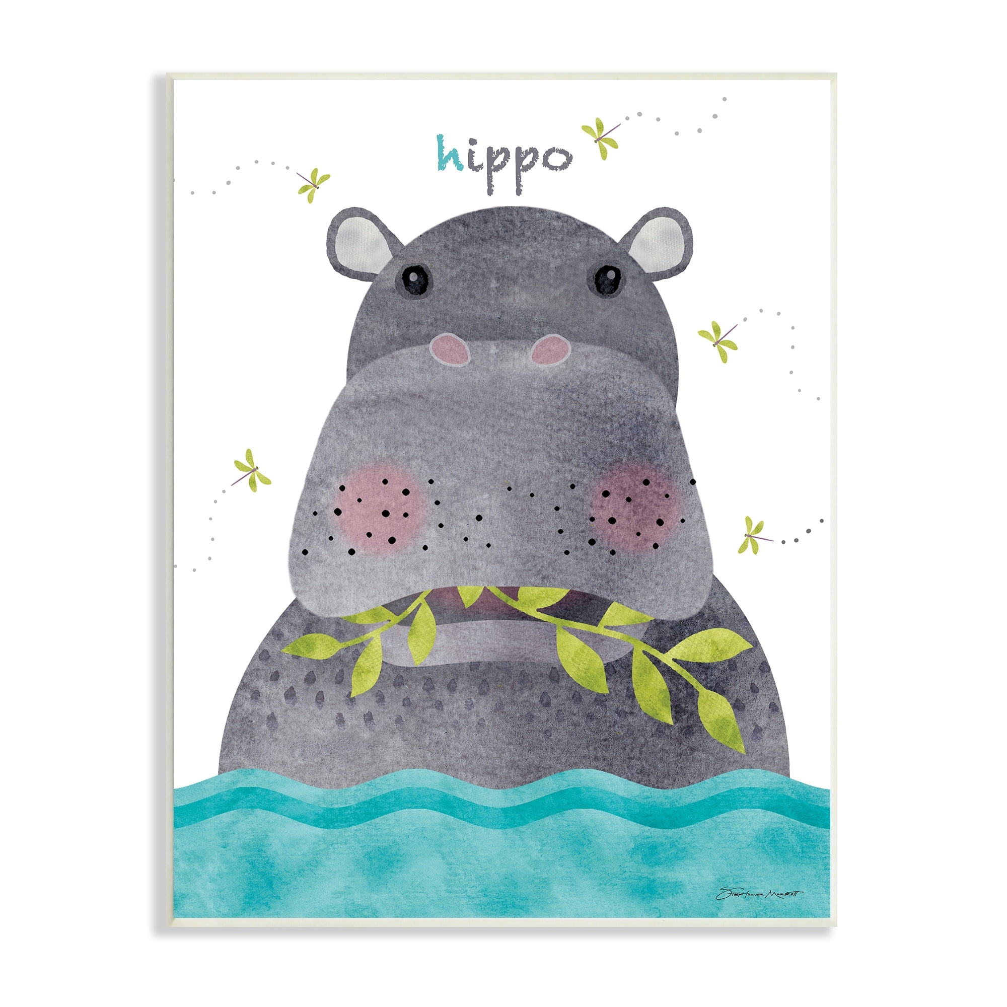 Stupell Home Decor Hippo Dragon Art Print - 10x15 Inches - Walmart.com