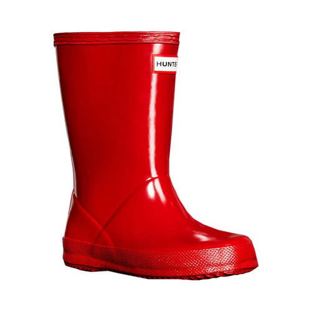 Hunter Boy's Original Kids First Gloss Military Red Mid-Calf Rubber ...