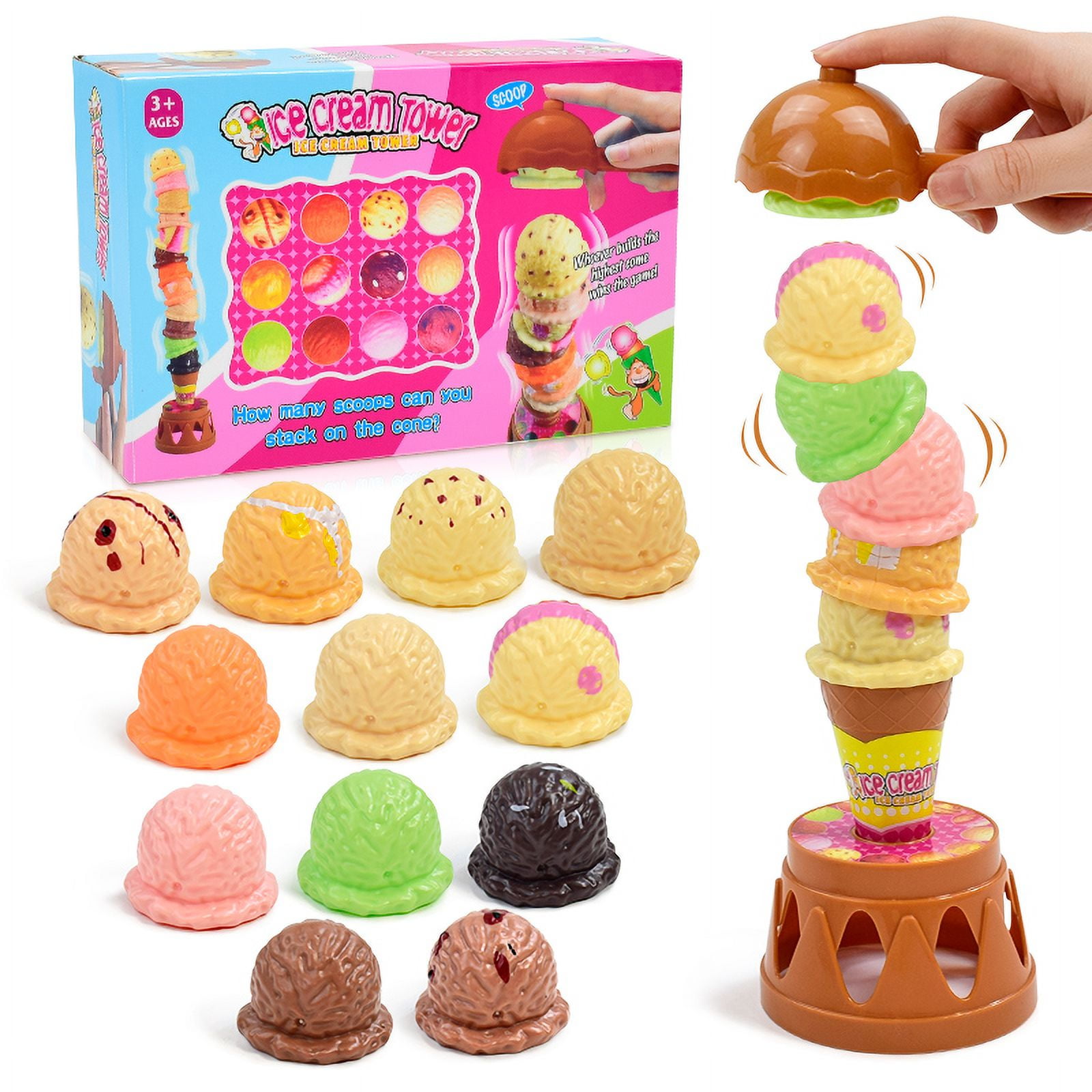 Children's Ice Cream Stacking Games Simulated Food Stack Up Play Kids ...