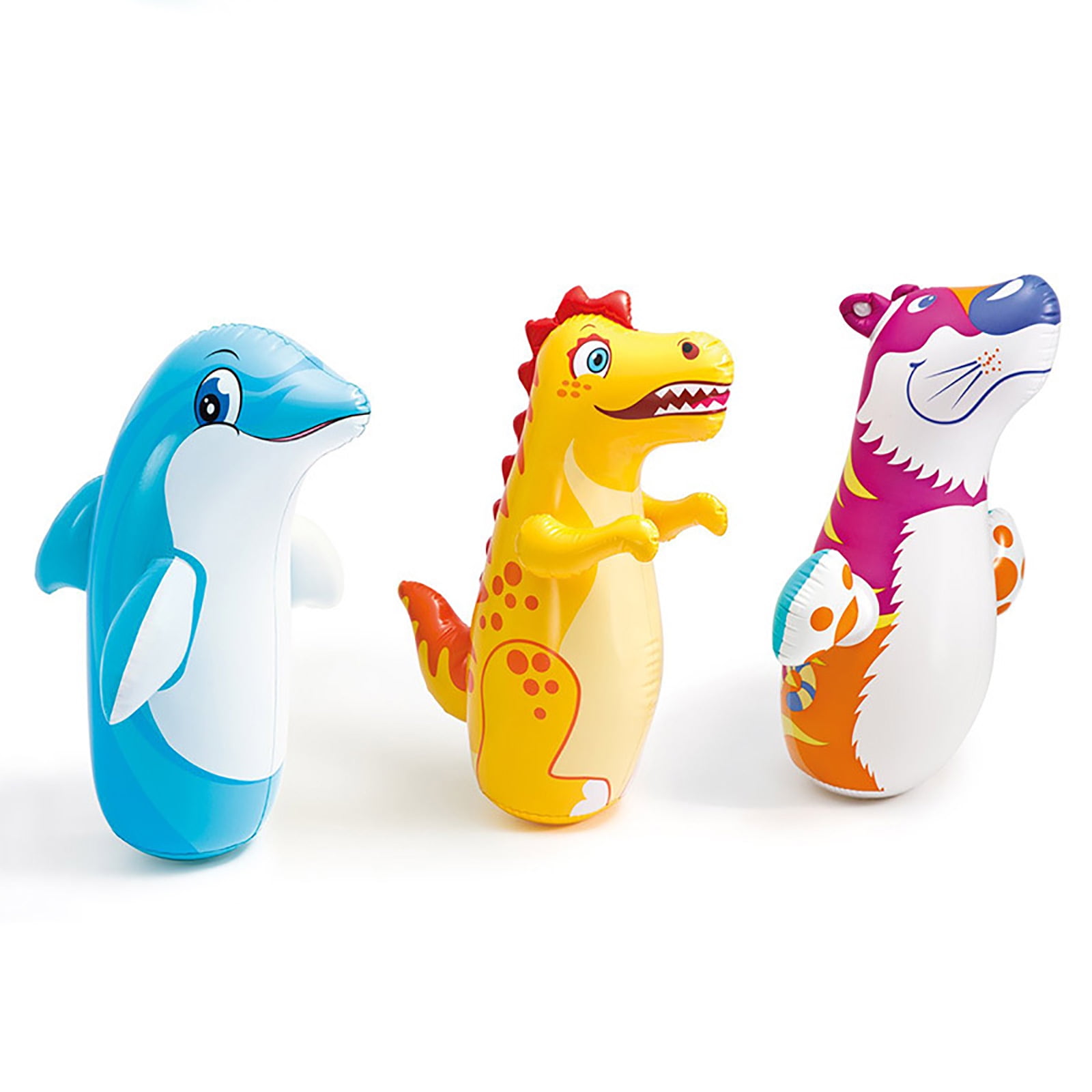 Children's Inflatable Toys Blow Up Tumbler For Kids Dinosaur Tiger Cute ...