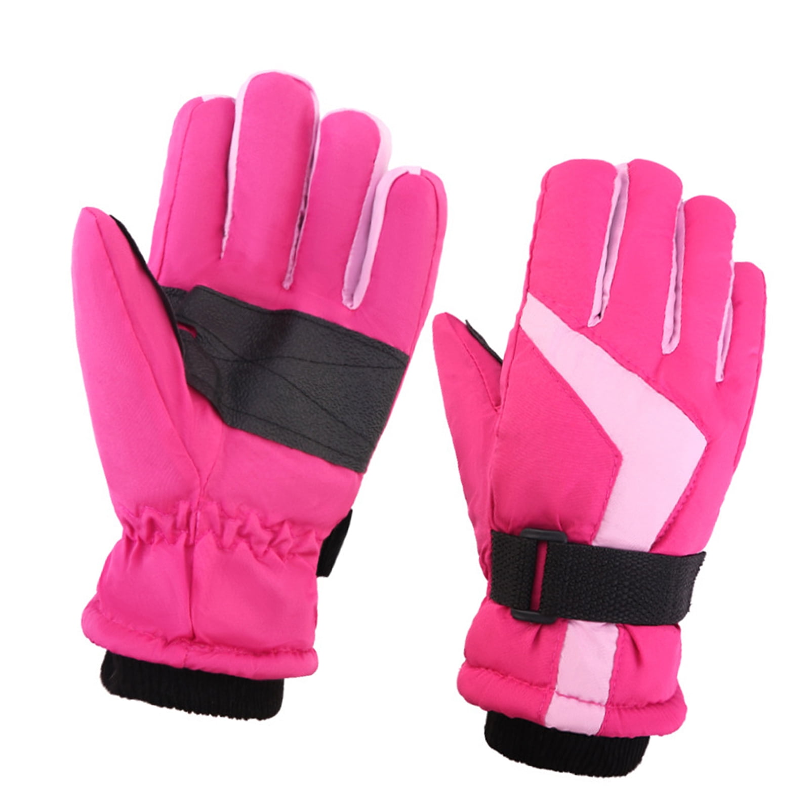 Children's Insulated Snow Mittens Water-Resistant Cold Weather Gloves ...