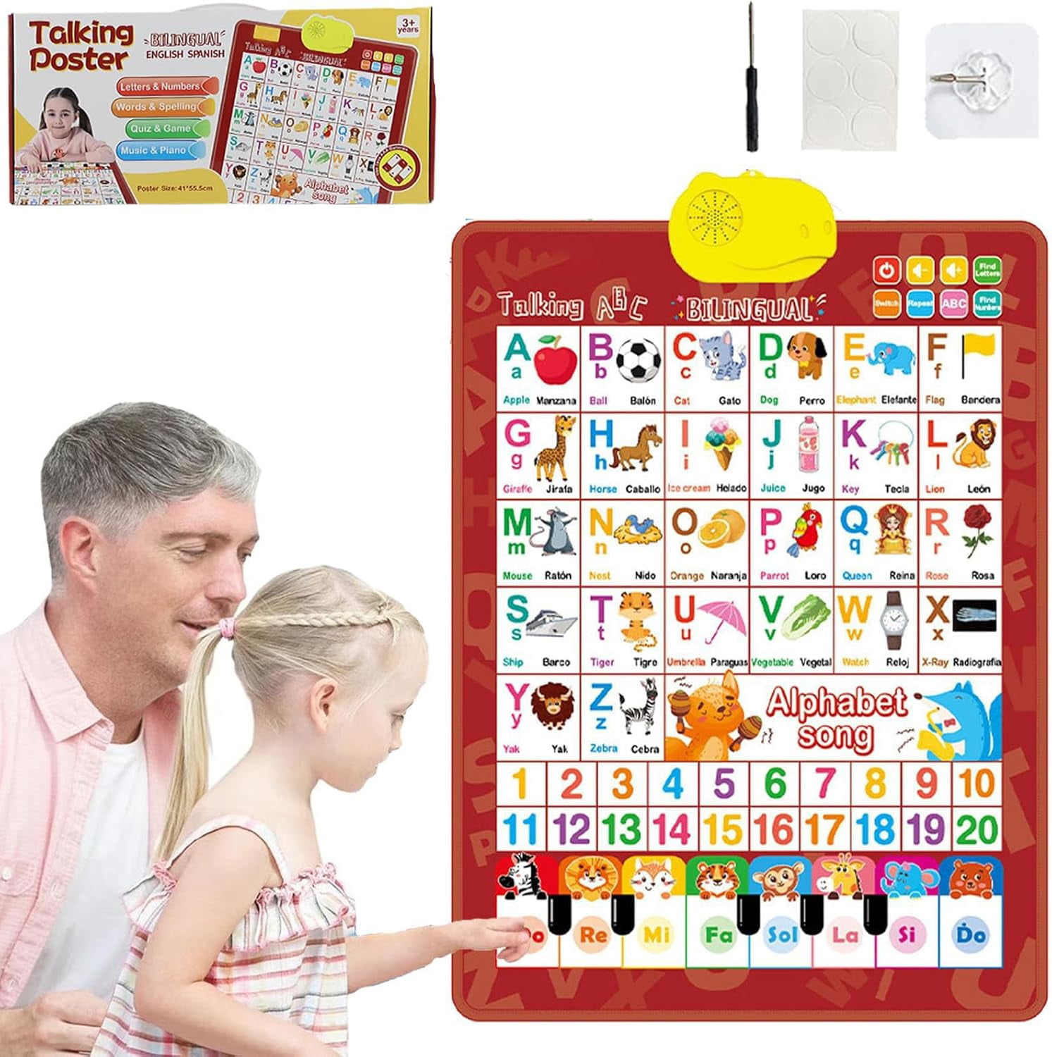 Children's Interactive Wall Art, New Style – English and Spanish ...