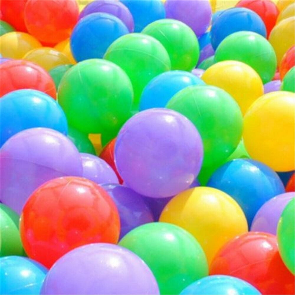 Children's Joy Non-Toxic Ocean Ball Set, 20/50/100 Pcs, Soft Plastic ...