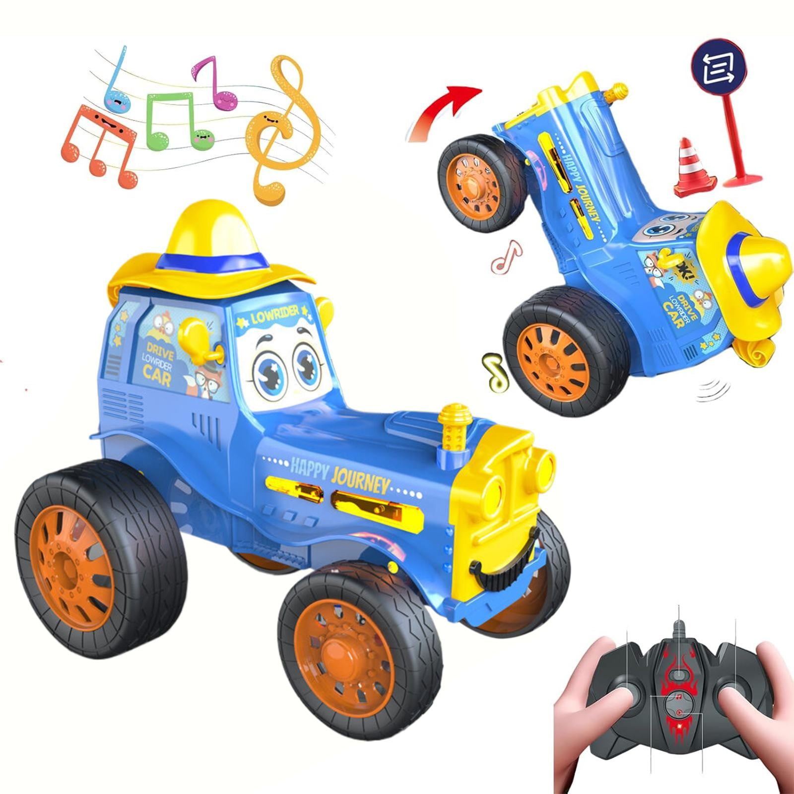 Children's Jumping Car Toys Rechargeable Remote Cars Jumping Angry ...
