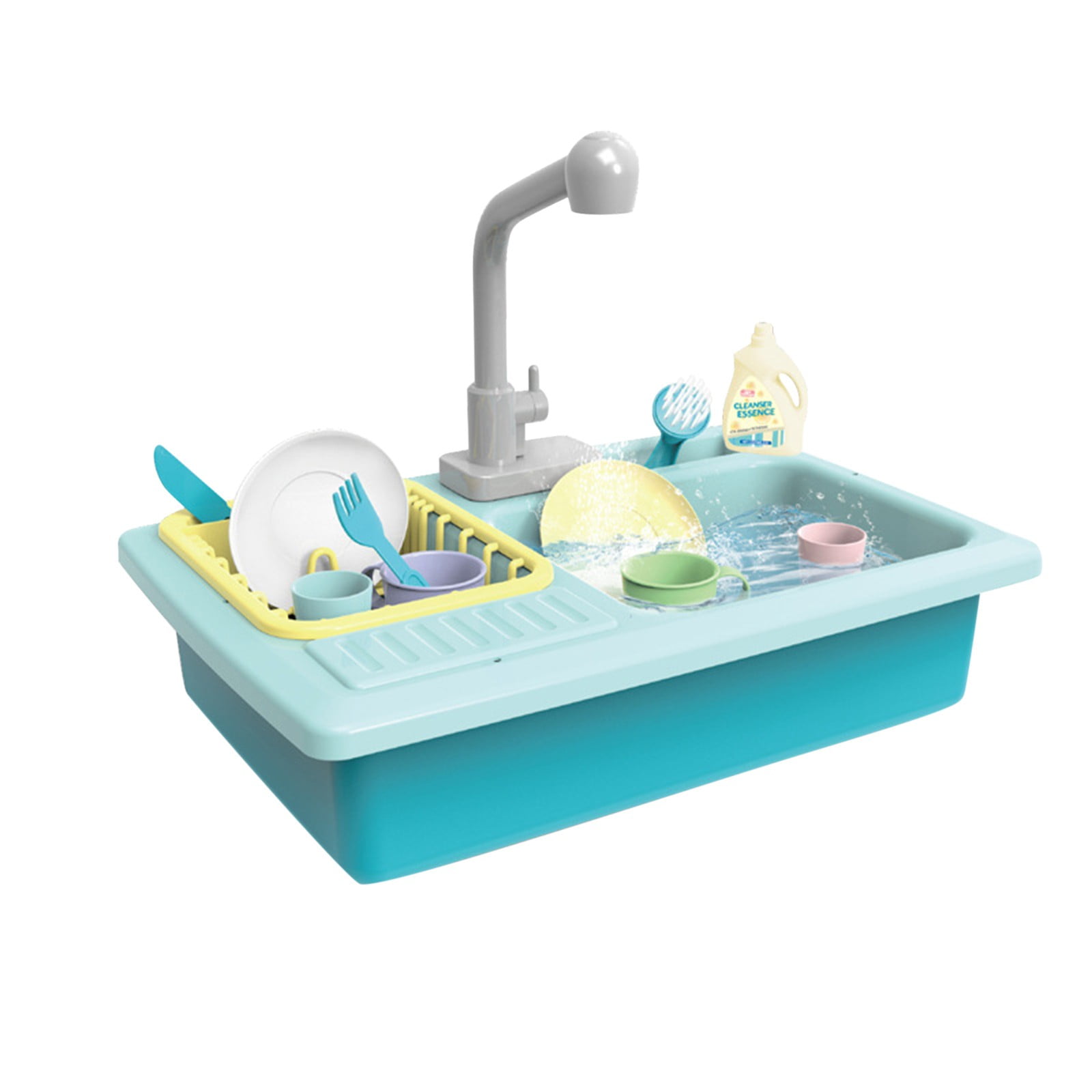 Children's Kitchen Dishwasher Simulation Play Set - Educational Toy ...