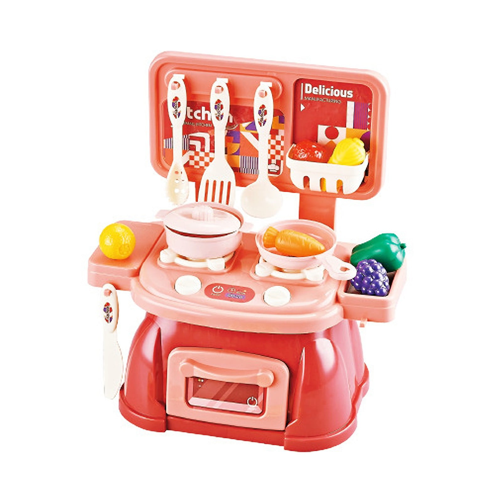 Children's Kitchen Play Set, Simulation Cooking Tableware for Boys and ...