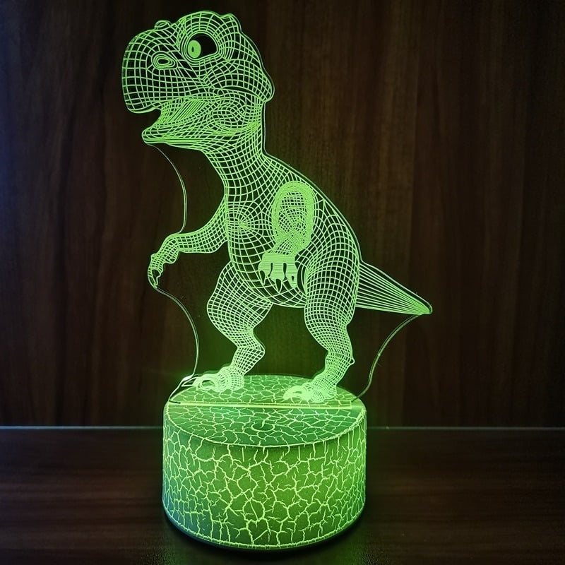 Children's LED Night Light, 3D Dragon Illusion Lamp for Bedroom Decor ...