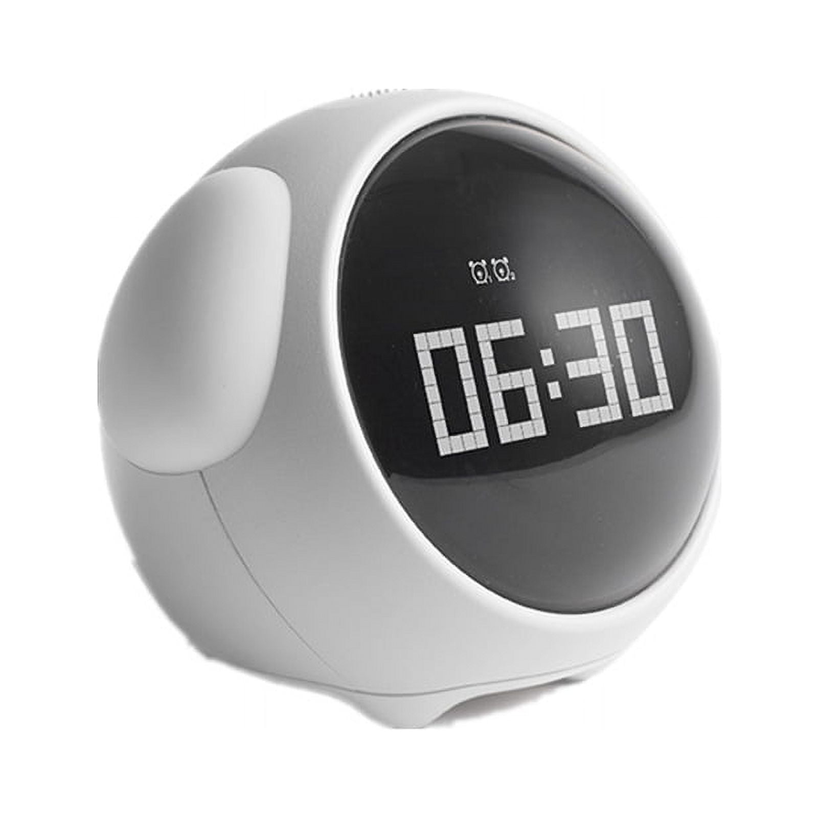 Children's LED emoji pixel alarm clock, smart luminous student bedside ...