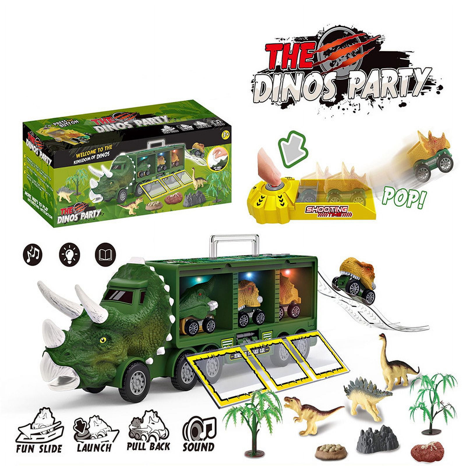 Children's Large Inertial Engineering Vehicle Dinosaur Tyrannosaurus ...