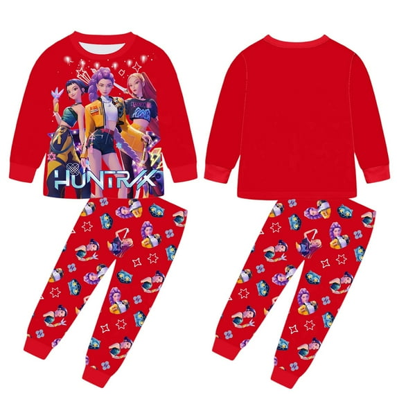 Children's Long Sleeve and Pants 2-Piece Set, Girls Casual Playwear ...