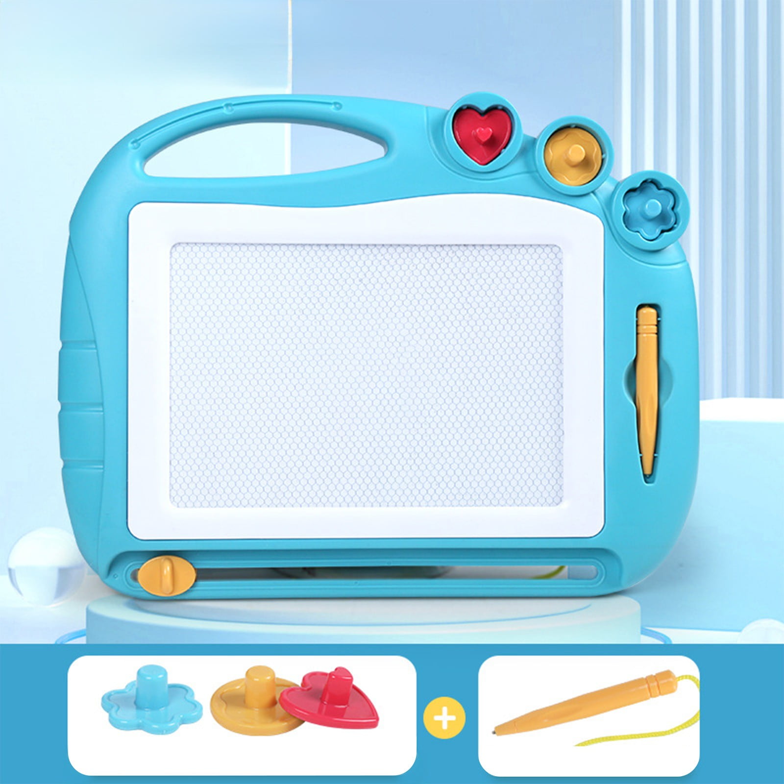 Children's Magnetic Drawing Board - Colored Preschool Learning Toy ...