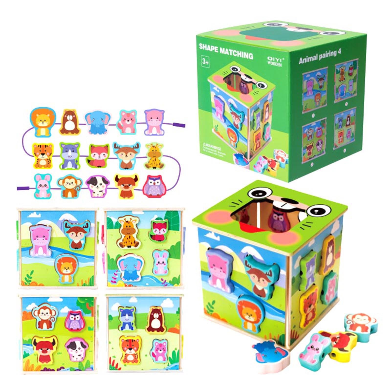 Children's Matching String Building Blocks Box Large Particles Blocks ... Children's Matching String Building Blocks Box Large Particles Blocks ...