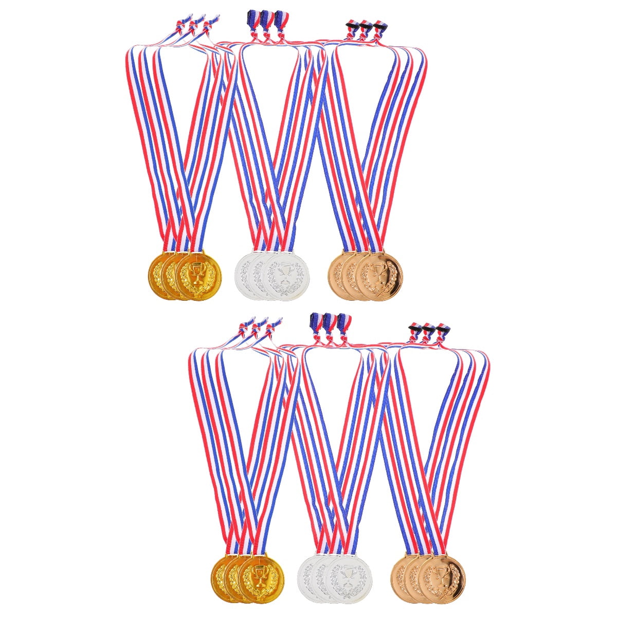 Children's Medal Toys 18 Pcs Kids Competition Medals for Reward Home ...