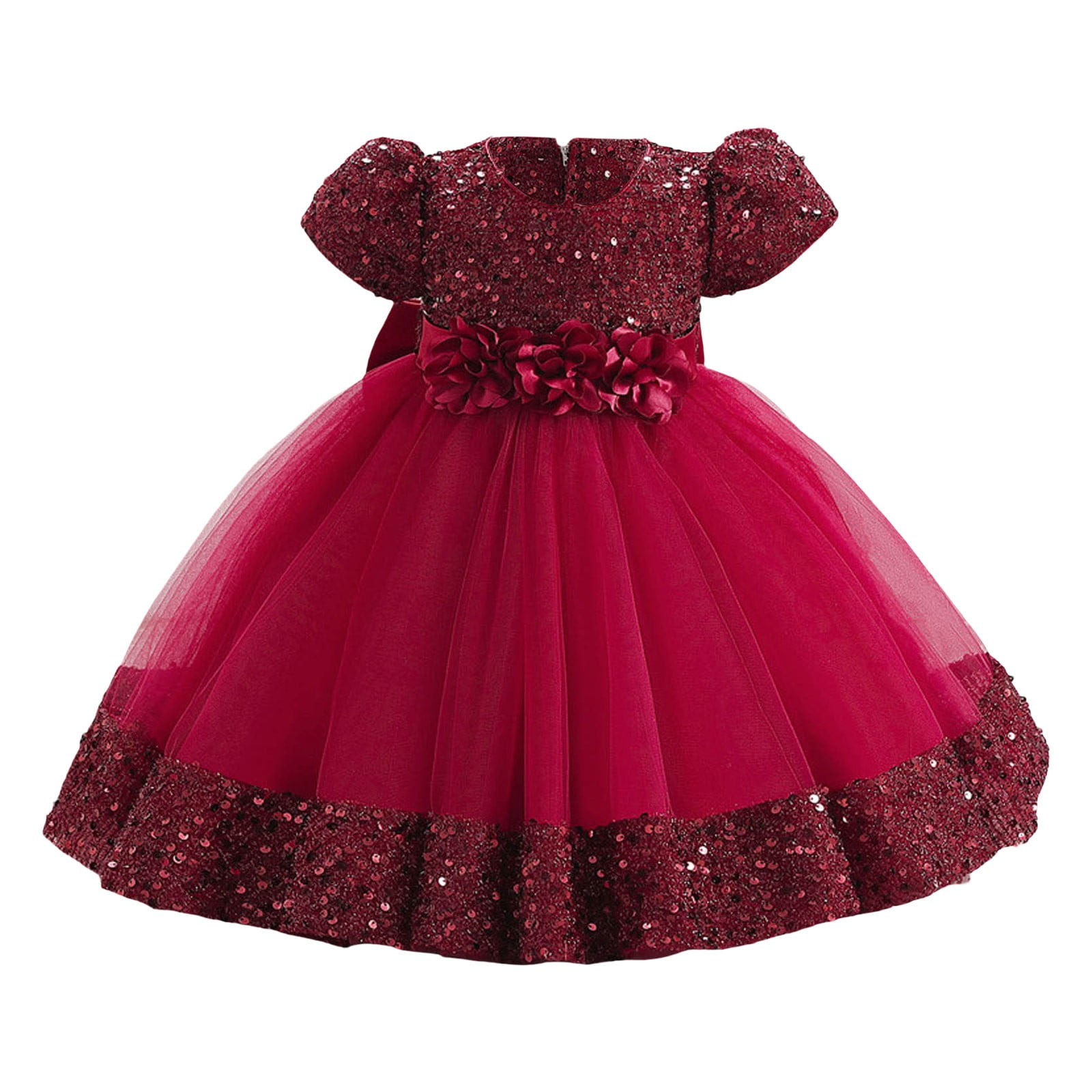 Children's Mesh Dress Stylish Little Girl Dress Elegant Kids Long ...