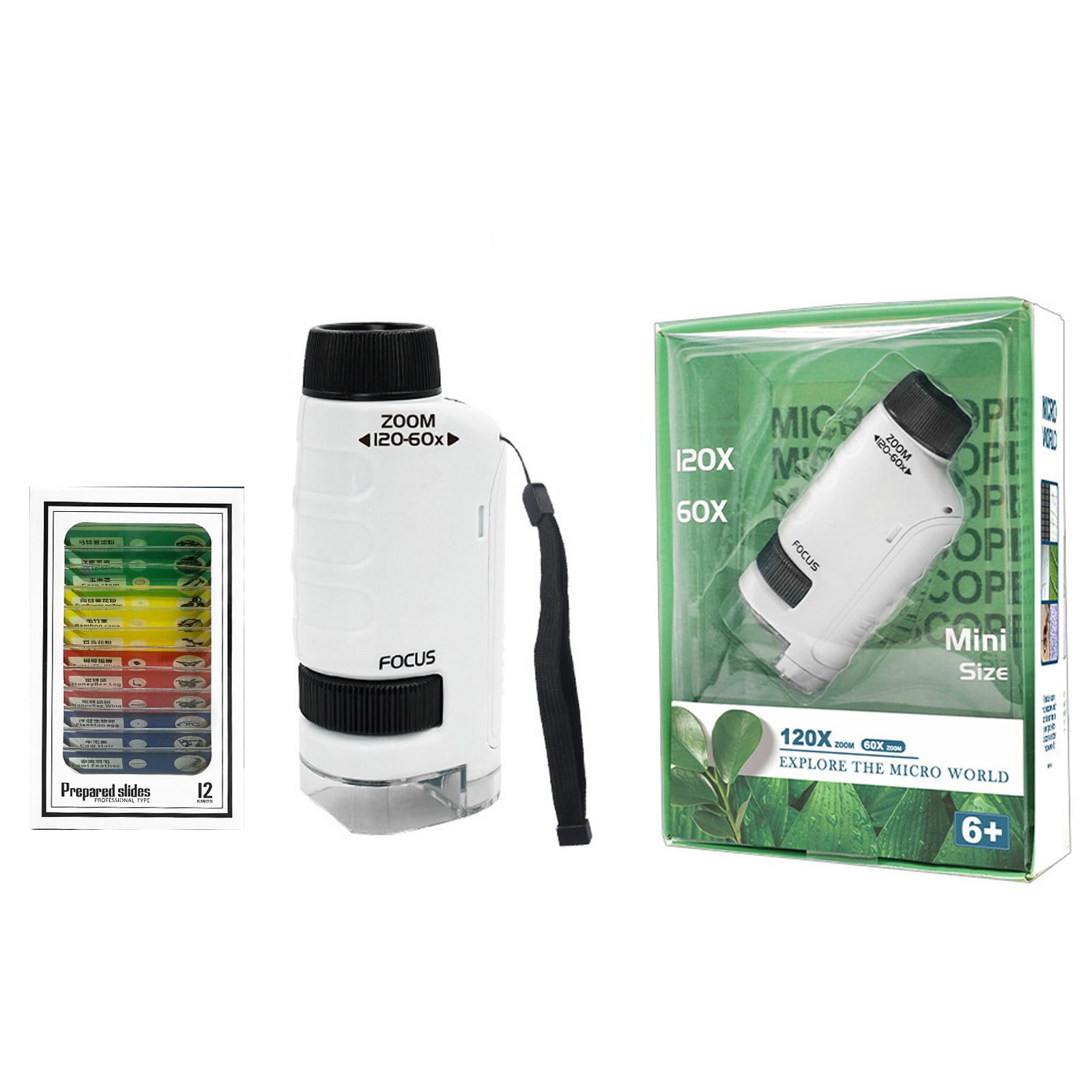 Children's Miniature Microscope Toys & Hand-Held Light Microscopy ...