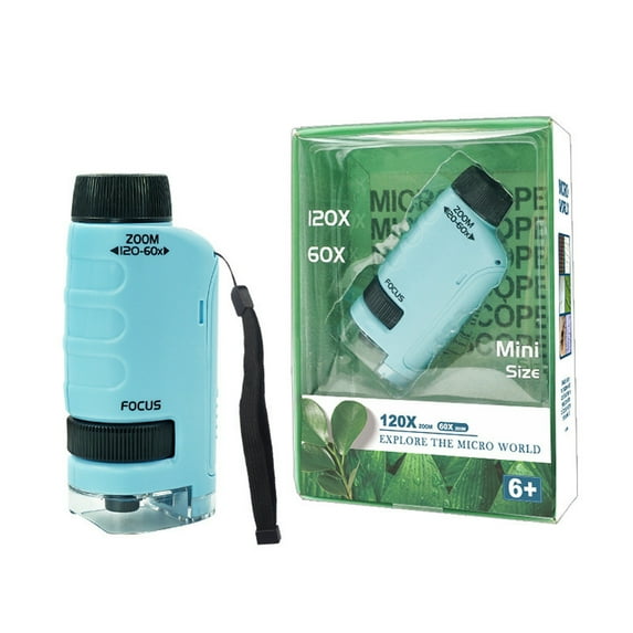Children's Miniature Microscope Toys & Hand-Held Light Microscopy ...