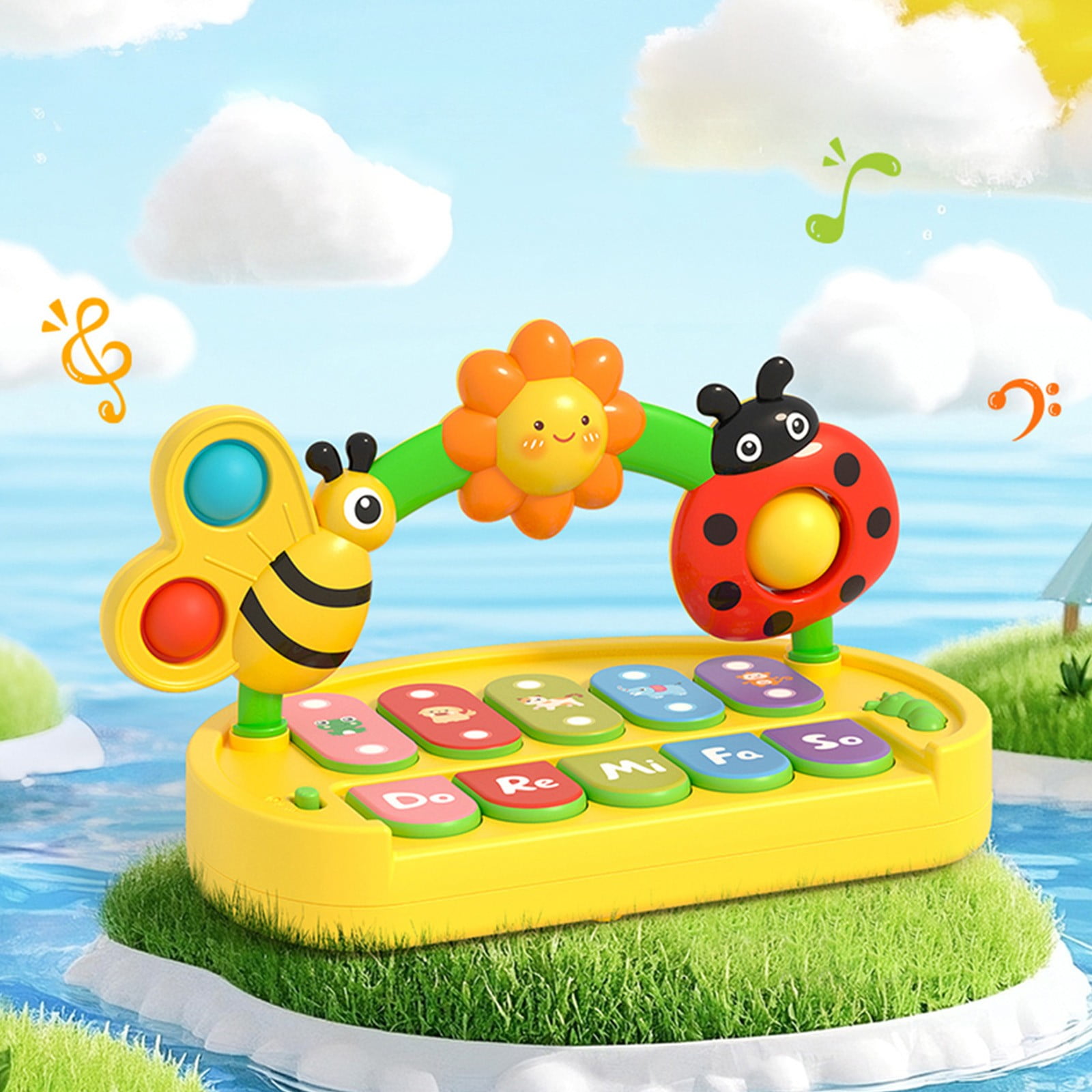 Children's Musical Piano Toy, Early Education Electronic Keyboard ...