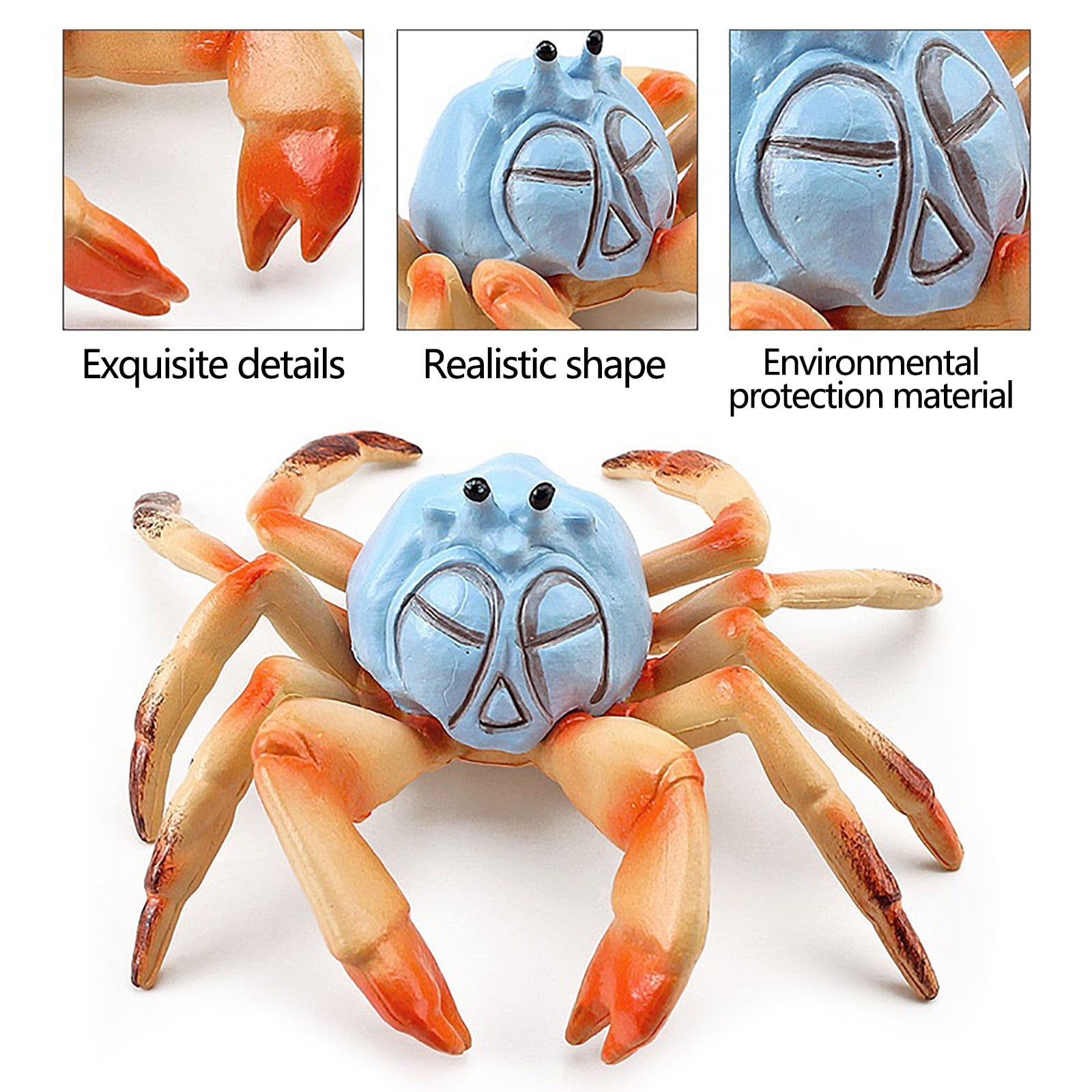 Children's New Model of Miniature Marine Creatures Crab Model Children ...