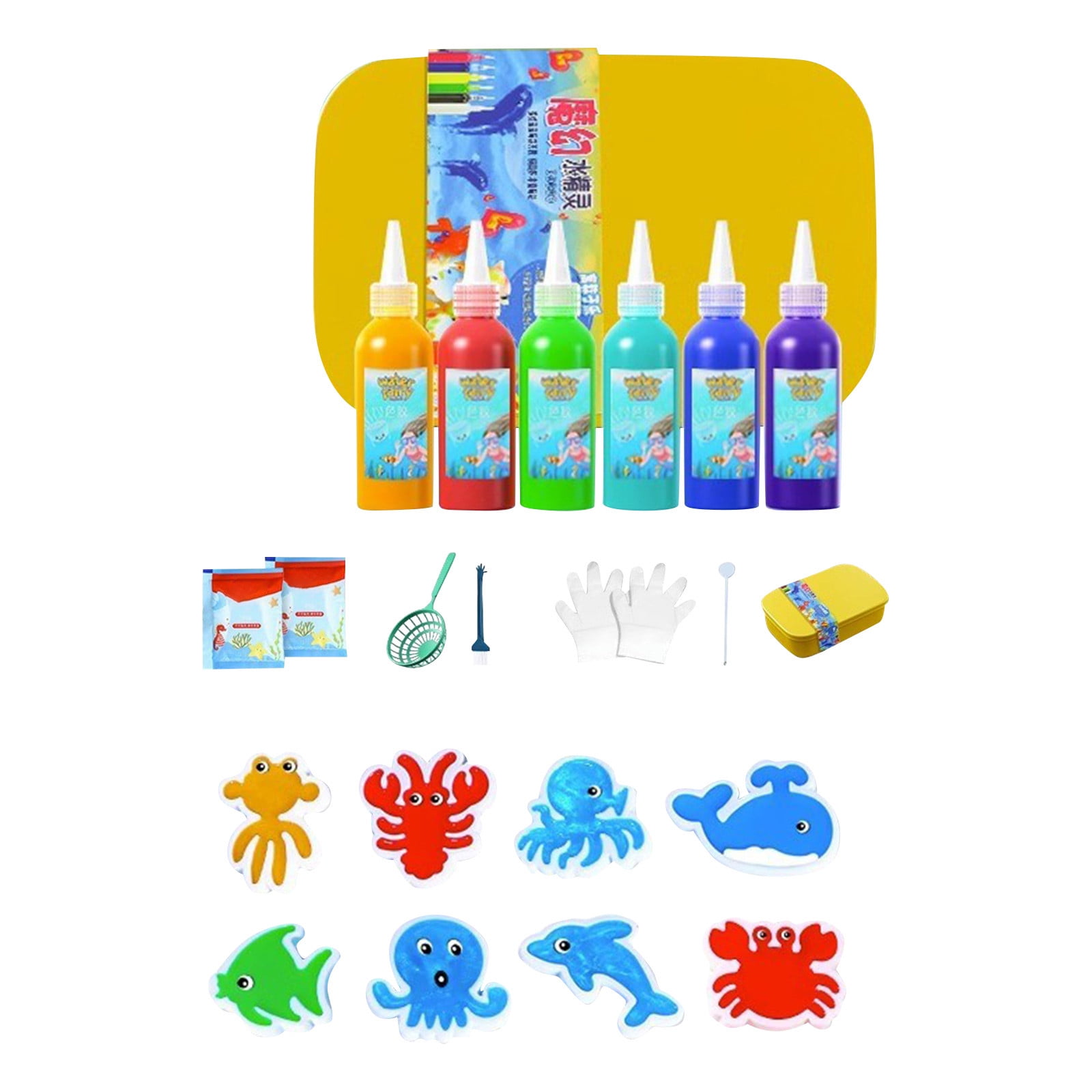 Children's Ocean DIY Colloid Toys Children's Solution Toys Diy Set Children's Ocean ...