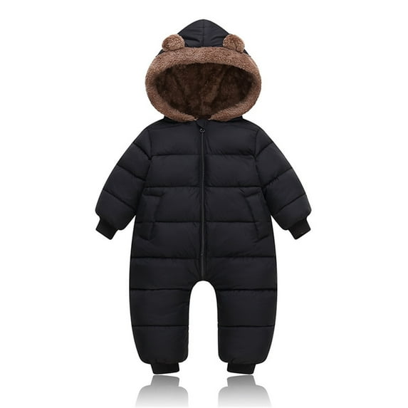 Children's One-piece Jumpsuit - Boys Winter Thermal Romper Jumpsuit ...