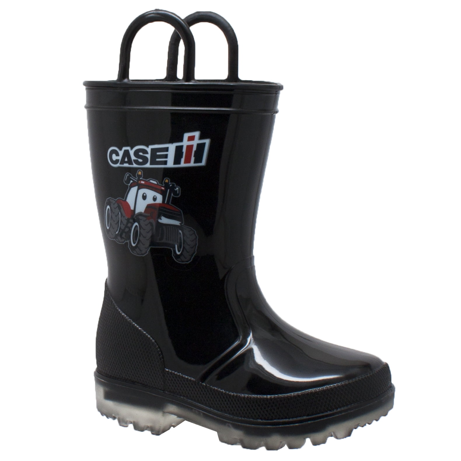 Children's PVC Boot with Light-Up Outsole Black - Walmart.com