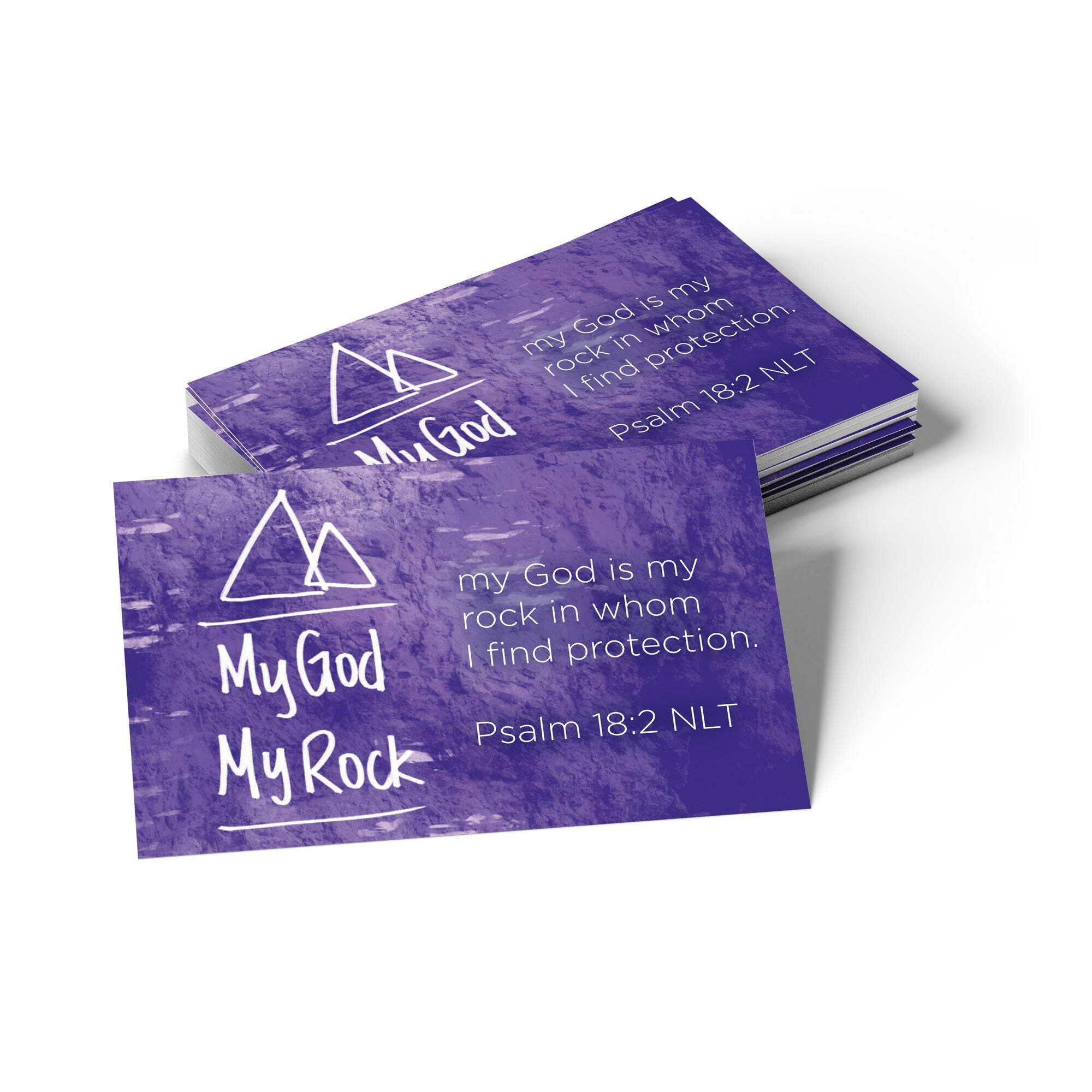 Children's Pass Along Scripture Cards - God is My Rock, Pack of 25 ...