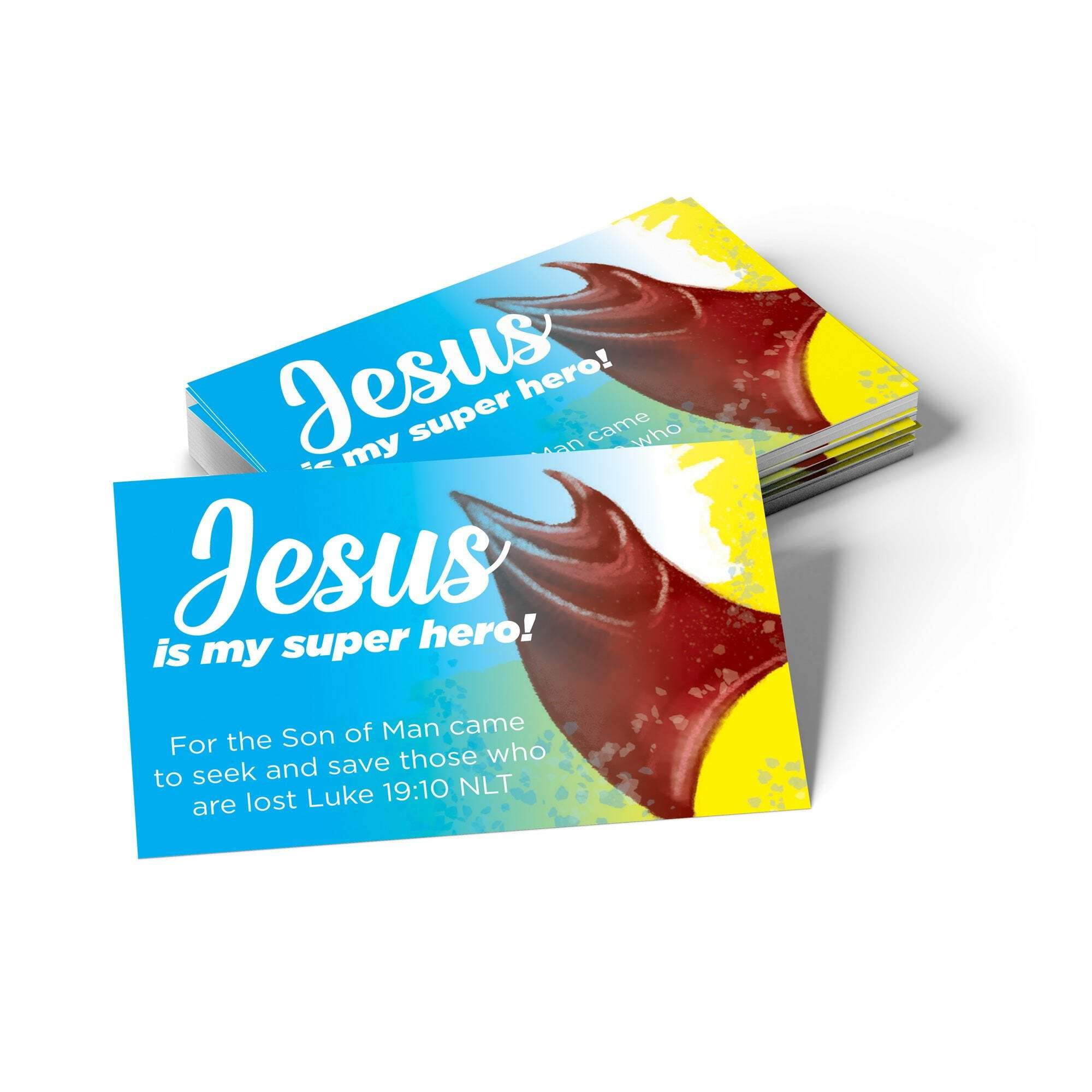 Children's Pass Along Scripture Cards - Jesus is My Superhero, Pack of ...