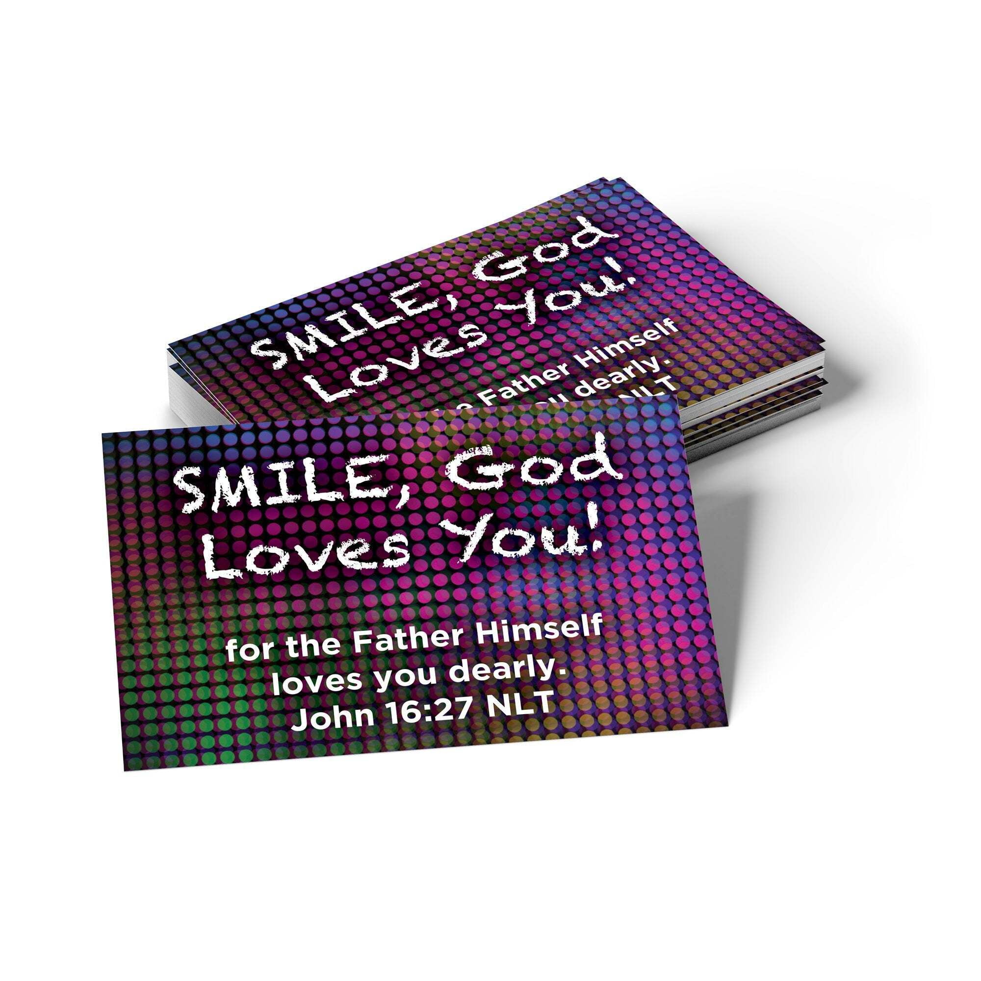 Children's Pass Along Scripture Cards - Smile, God Loves You, Pack of ...