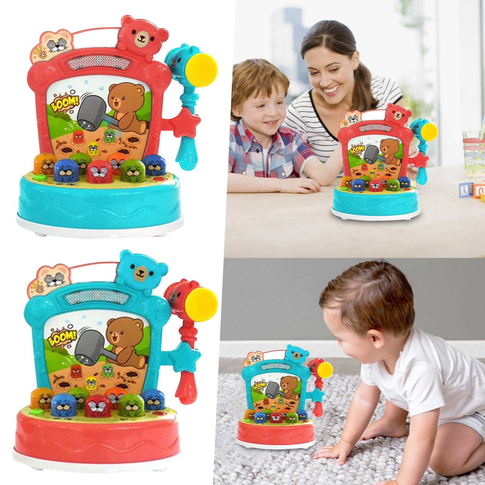 Children's Percussive Music Electric Whack A Cartoon Electric ...