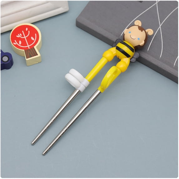 Children's Plastic Chopsticks Children's Stainless Steel Eating ...