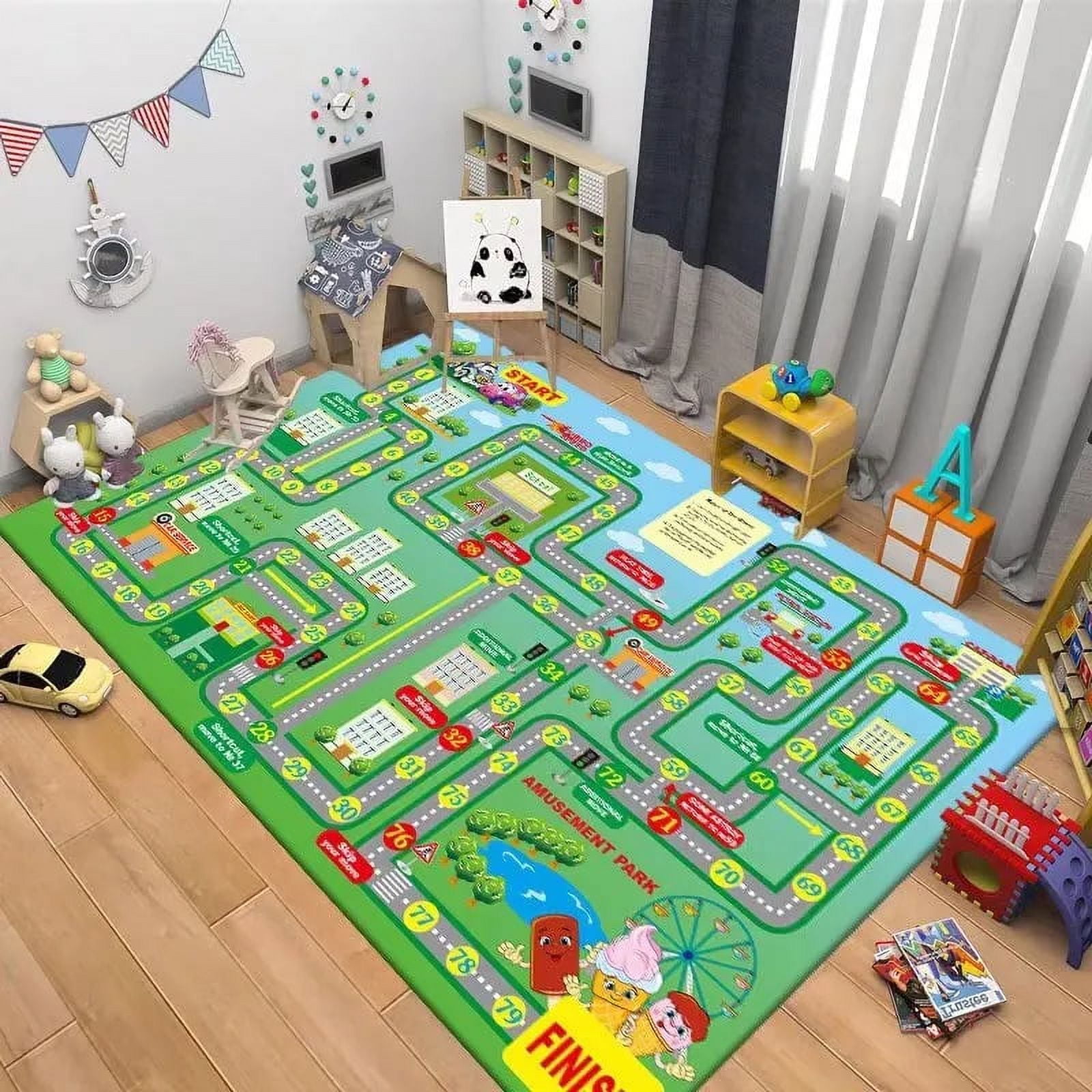 Children's Play Carpets Carpet for Living Room Big Size Traffic Route ...
