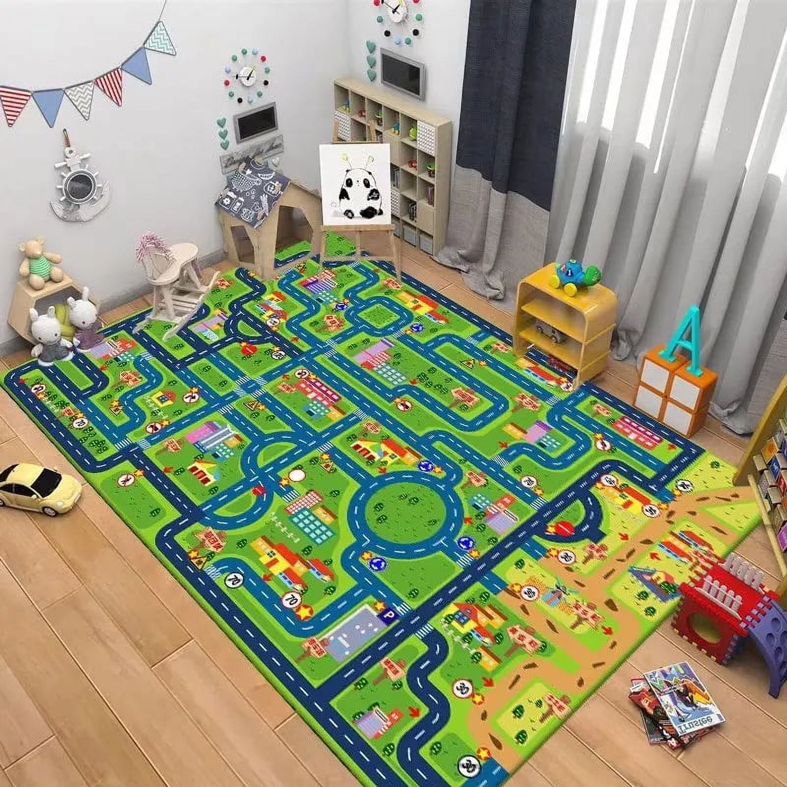 Children's Play Carpets Carpet for Living Room Big Size Traffic Route ...