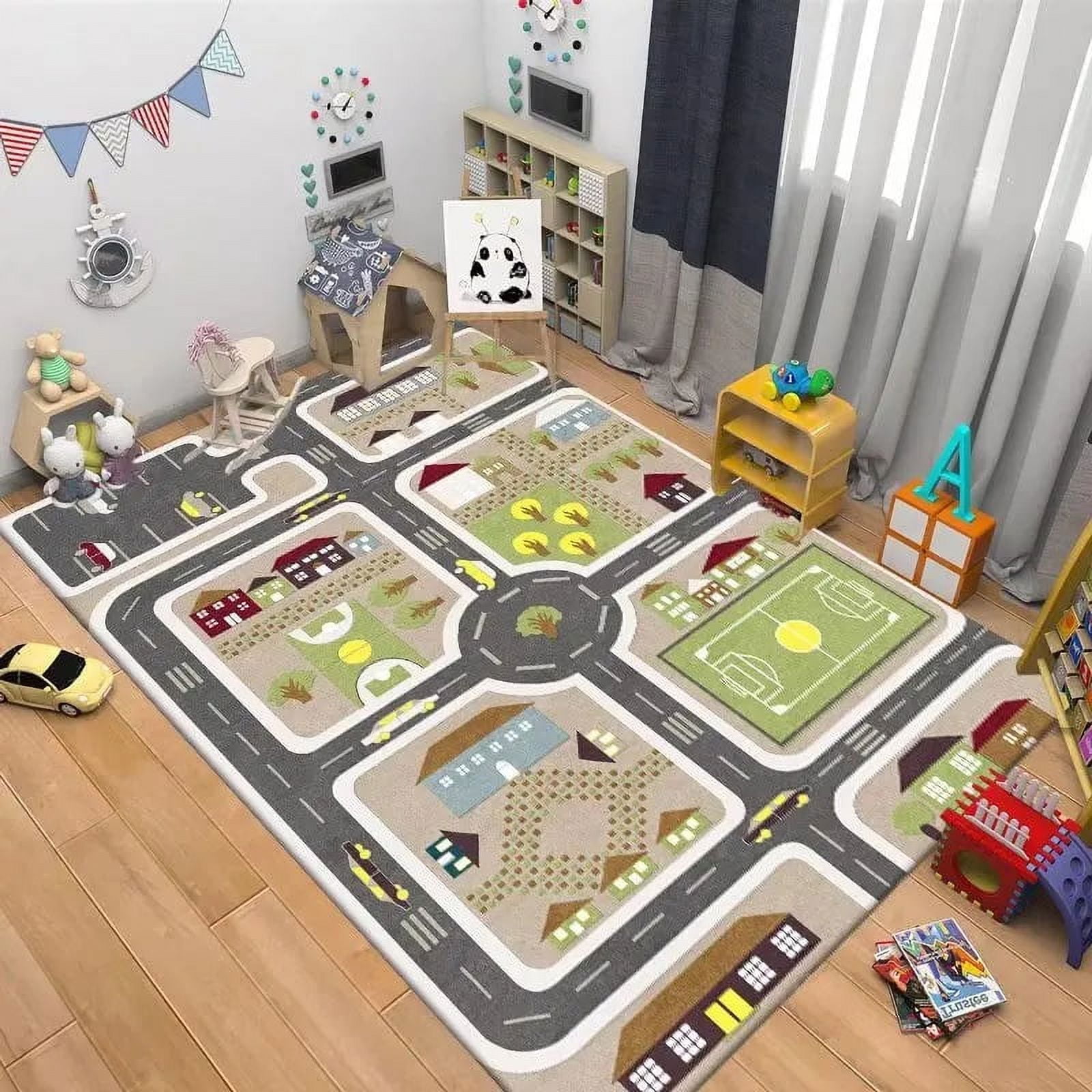 Children's Play Carpets Carpet for Living Room Big Size Traffic Route ...