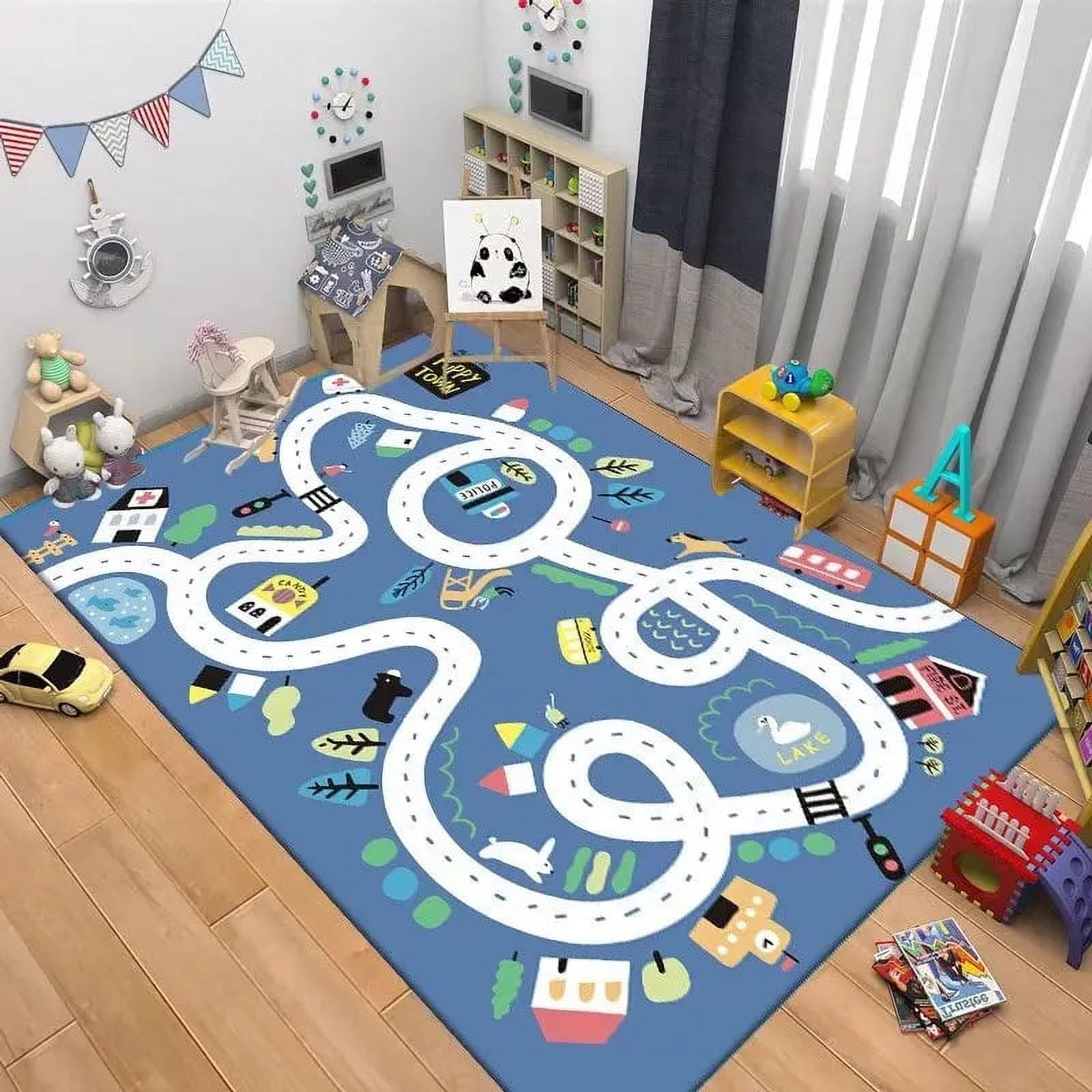Children's Play Carpets Carpet for Living Room Big Size Traffic Route ...