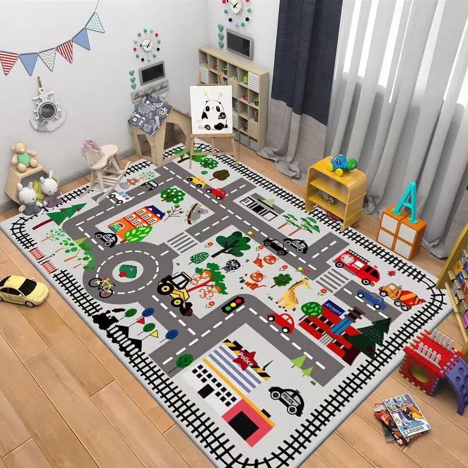 Children's Play Carpets Carpet for Living Room Big Size Traffic Route ...