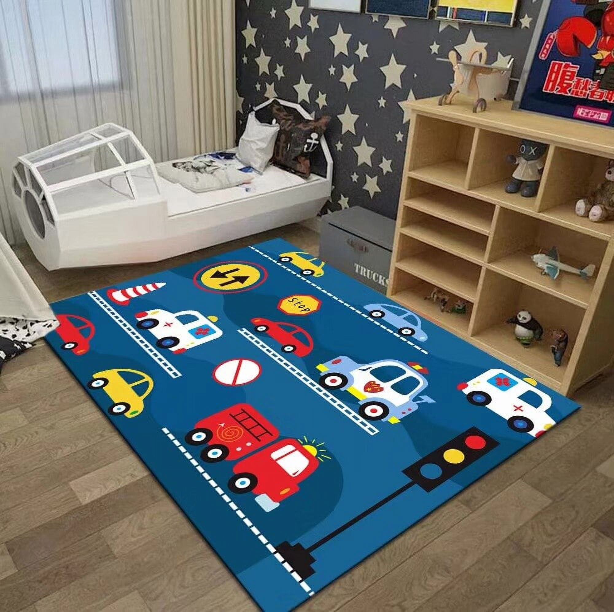 Children's Play Crawl Mat Road Traffic Route Map Carpet Living Room ...