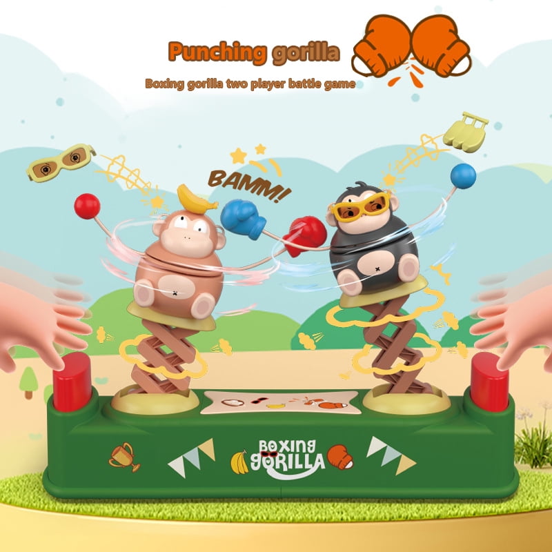 Children's Punching Gorilla Bouncing Table Game Two-player Battle ...