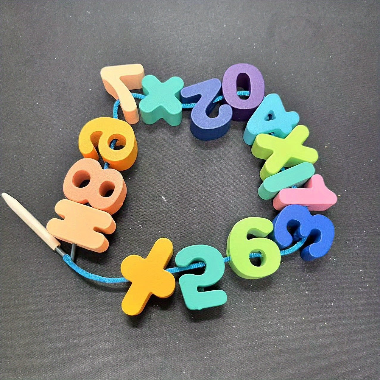 Children's Puzzle Beaded Building Blocks Early Education Toys, Digital ...