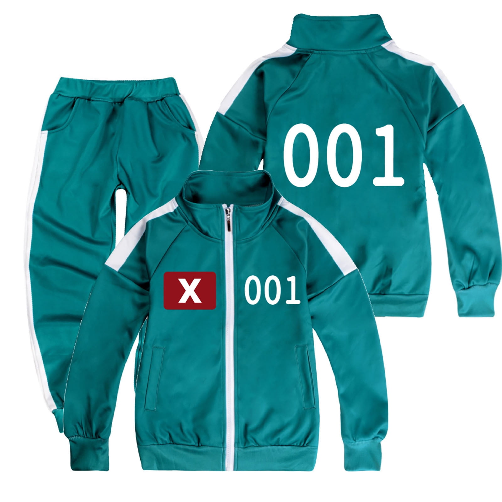 Children's "S-quid Game" Korean TV series Zip-Up Tracksuit - Two-Piece ...