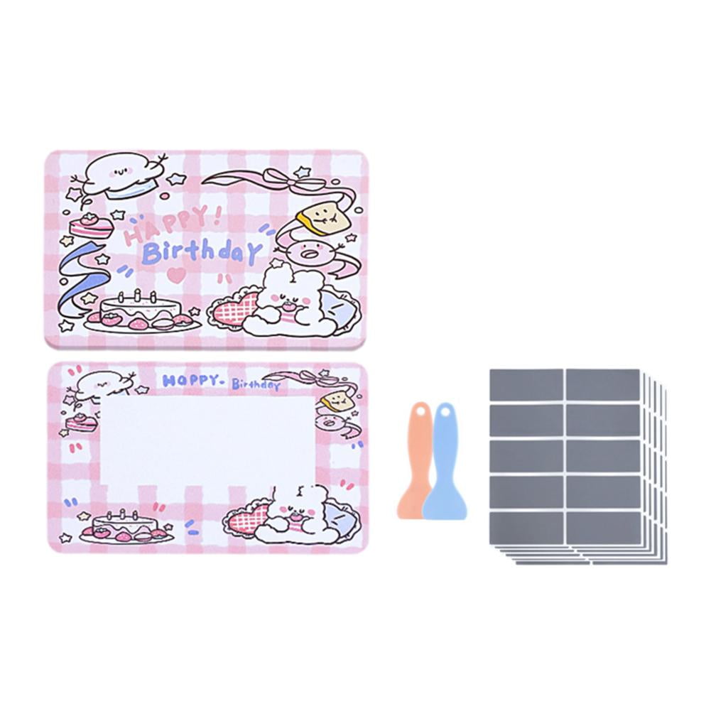 Children's Scratch Cards Cute Cartoon Birthday Cards K7N3 - Walmart.com