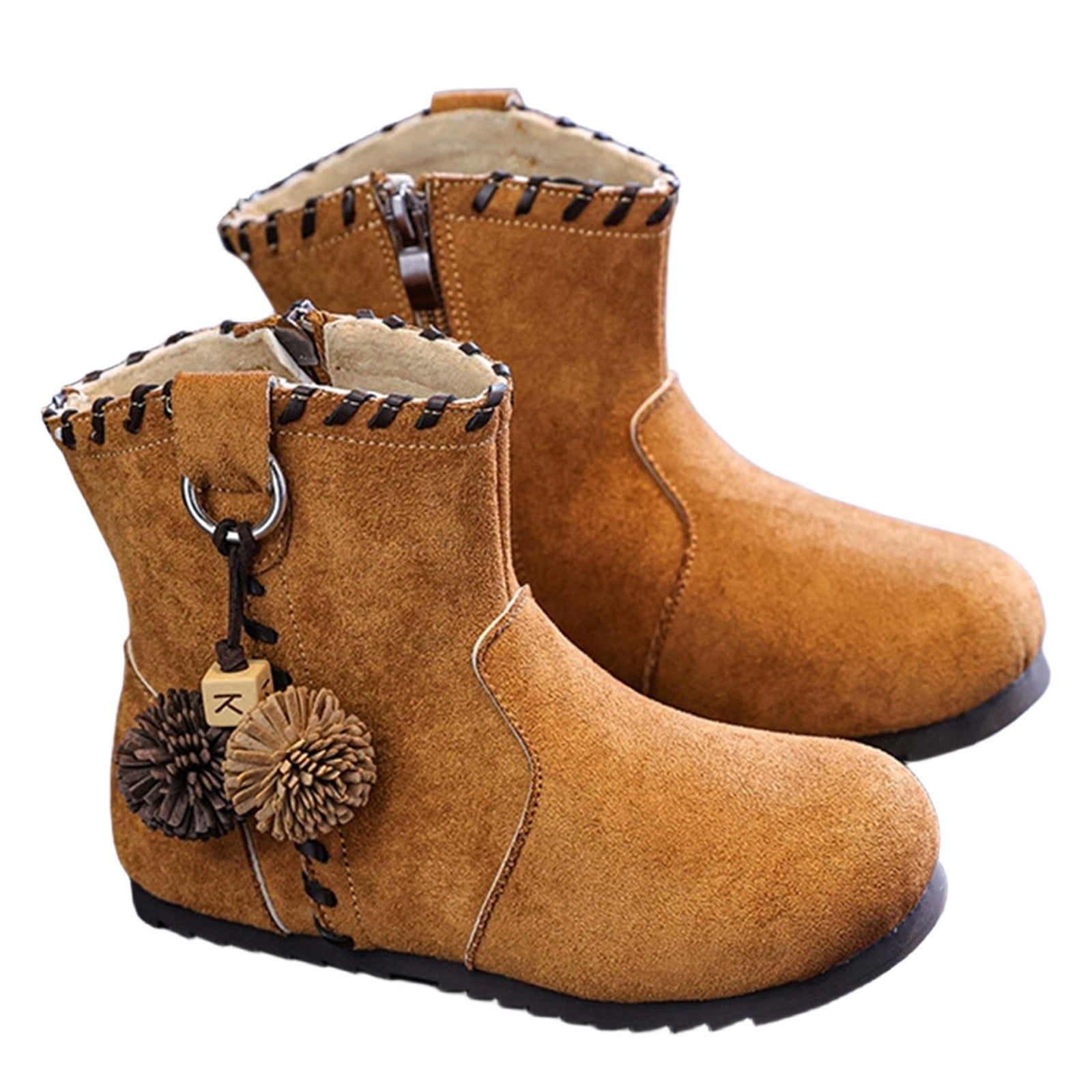 Children's Shoes - British Style Girls Ankle Boots with Detachable ...