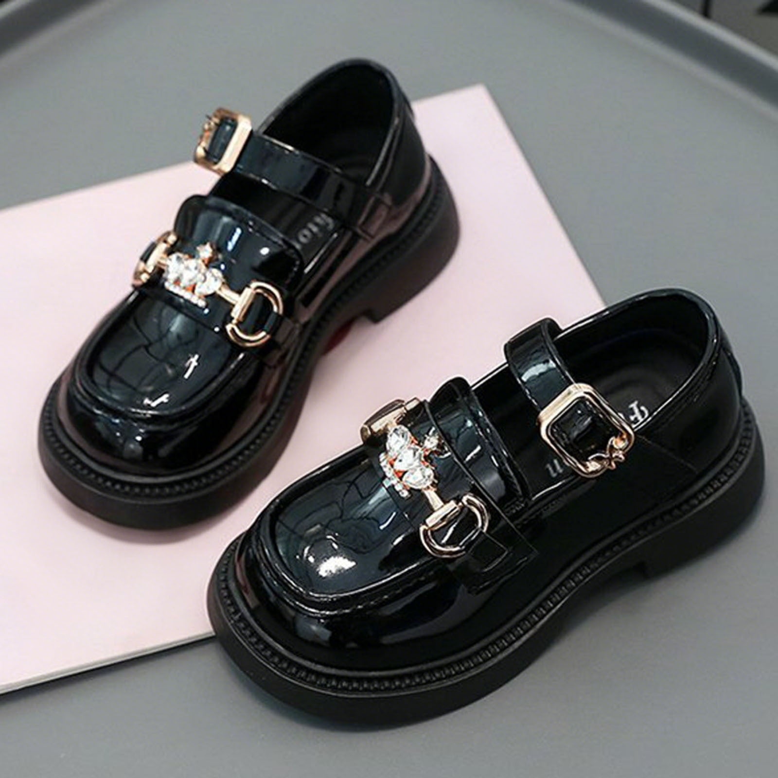 Children's Shoes Girls' Soft Soled Shoes Girls' Leather Shoes Middle-aged Children's Shoes Girls ...