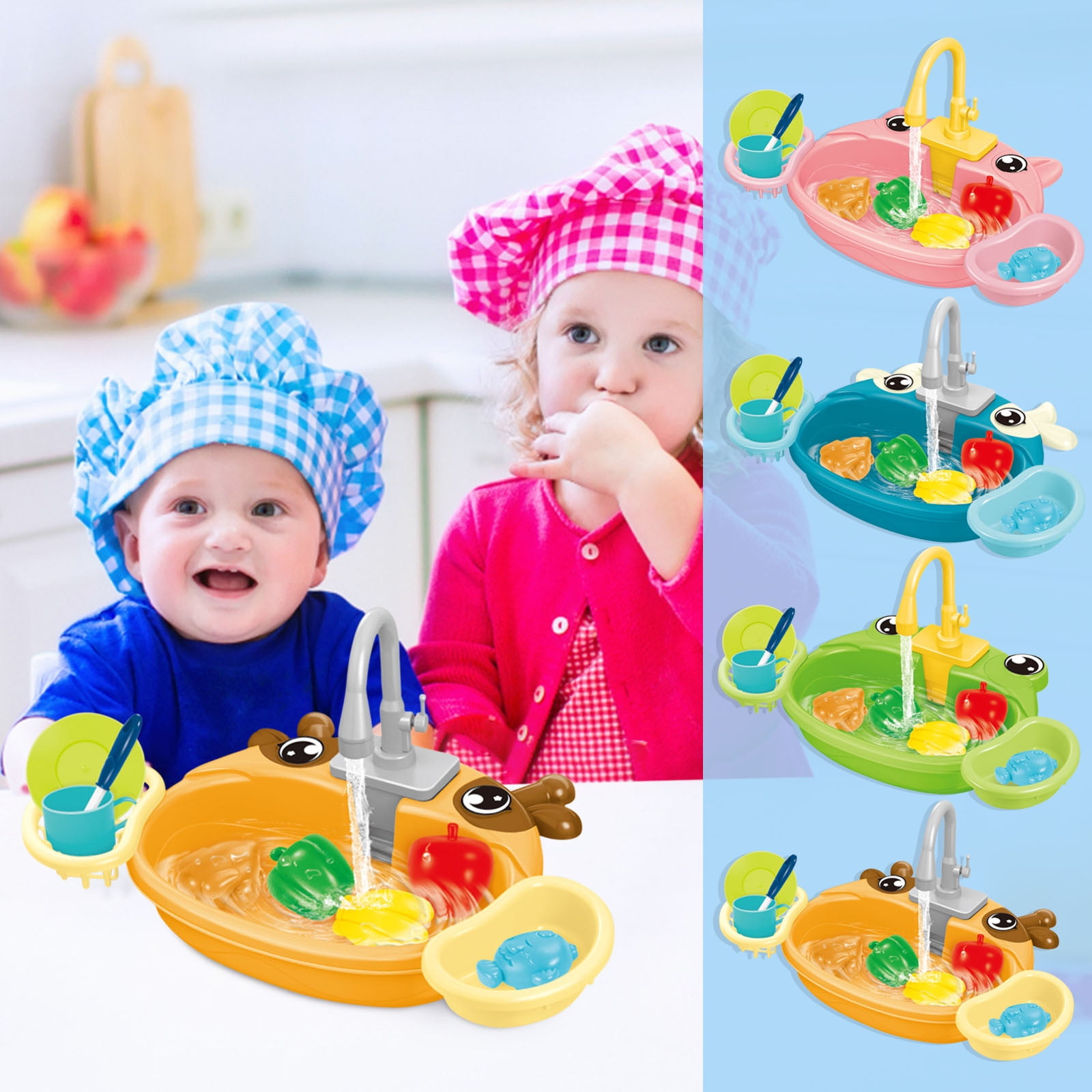 Children's Simulated Dishwashing Table Circulating Water Can ...