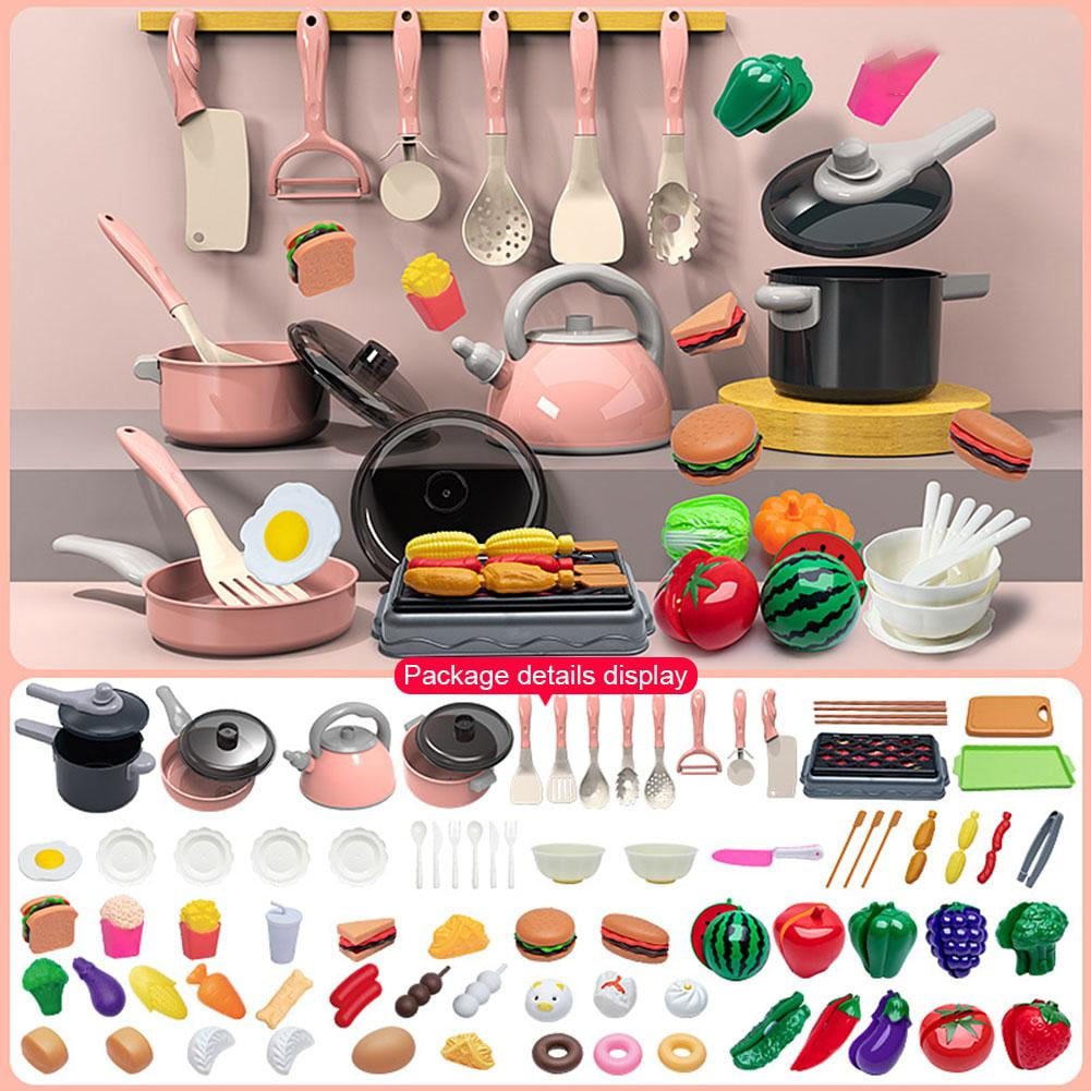 Children's Simulation Kitchen Utensils Set, Mini Cooking Toys Cooker ...