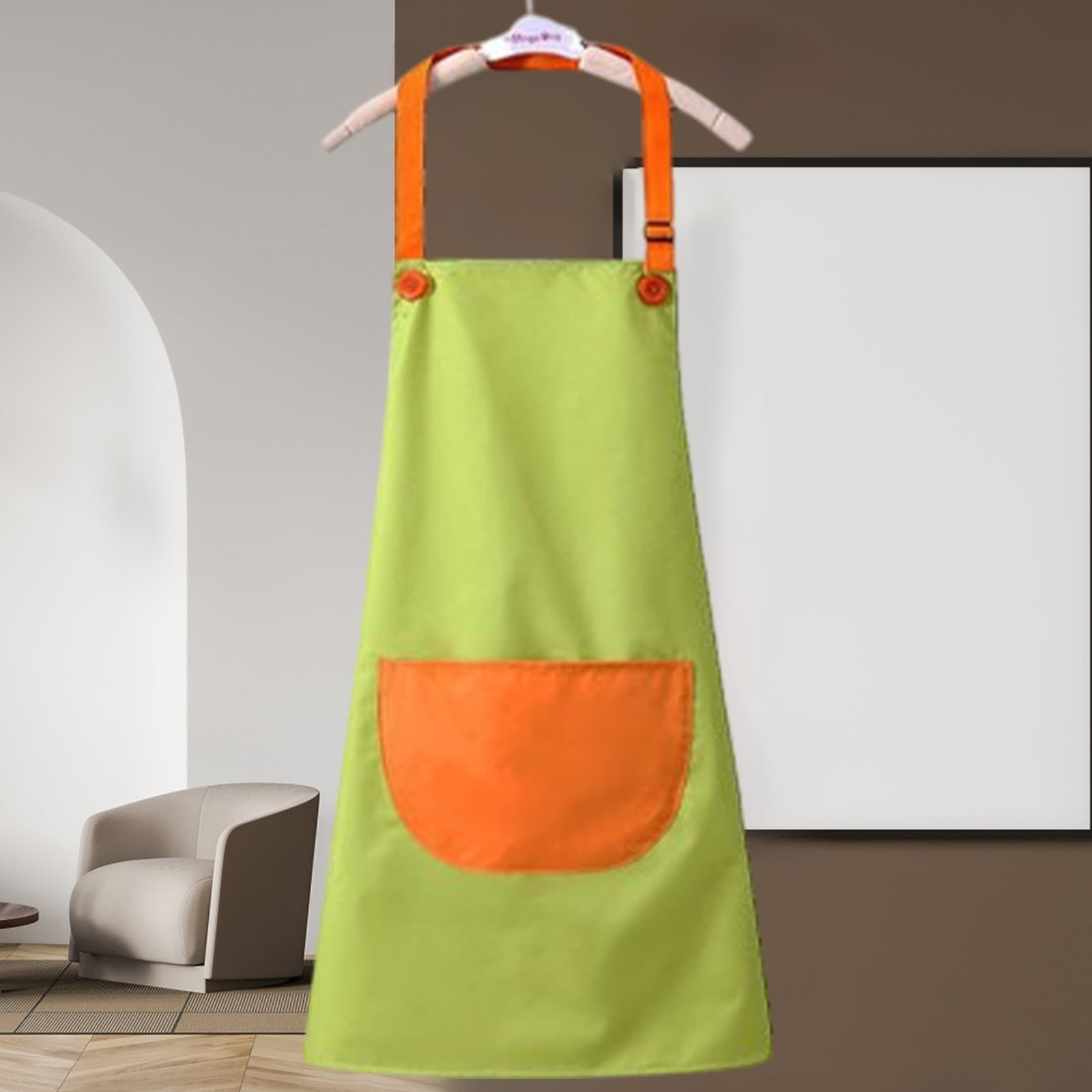 Children’s Sleeveless Waterproof Painting Apron PVC Adjustable Easy ...