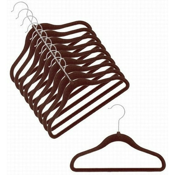 Children's Slim-Line Chocolate Brown Hanger - Walmart.com