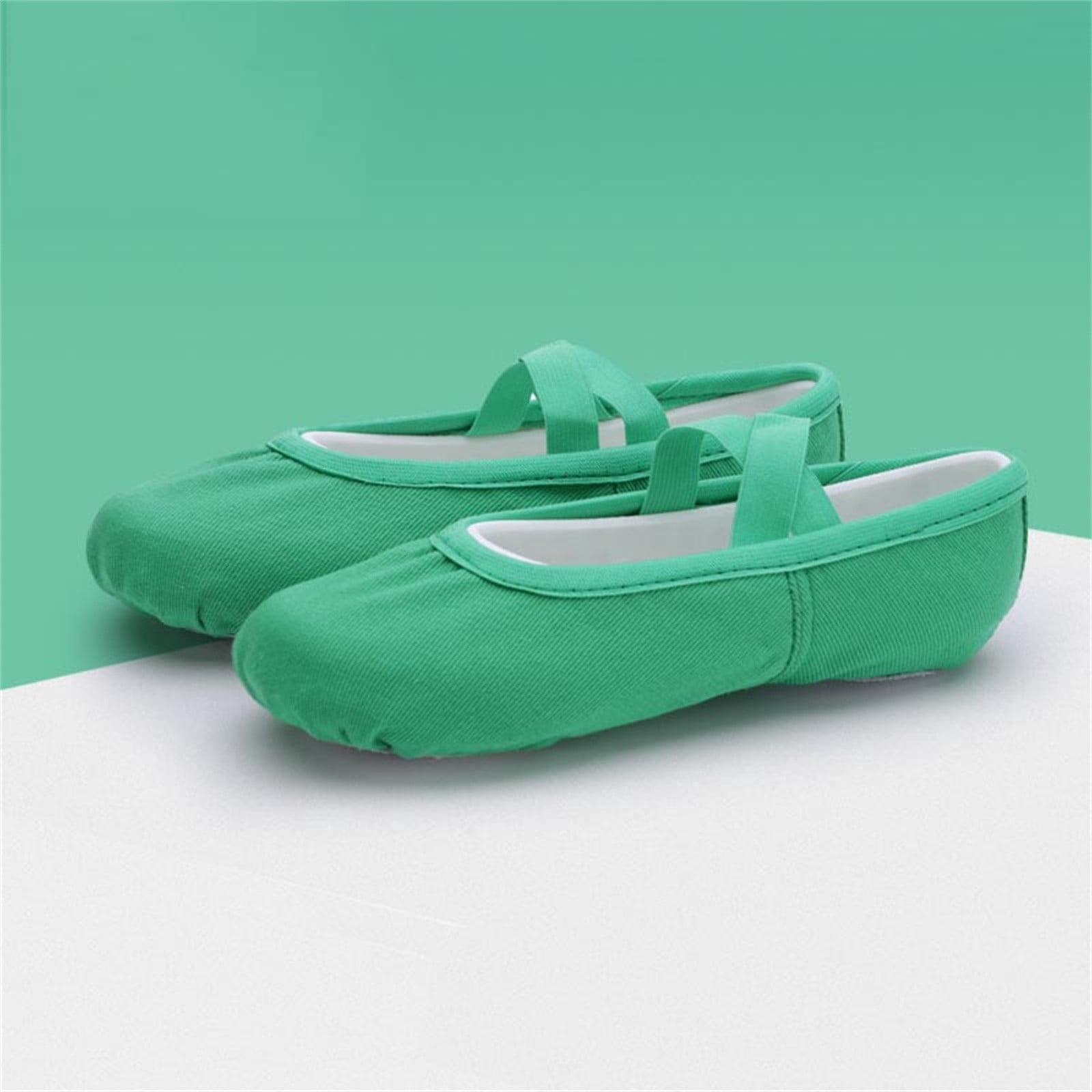Children's Solid Color Dance Shoes Soft Soled Practice Shoes Elastic ...