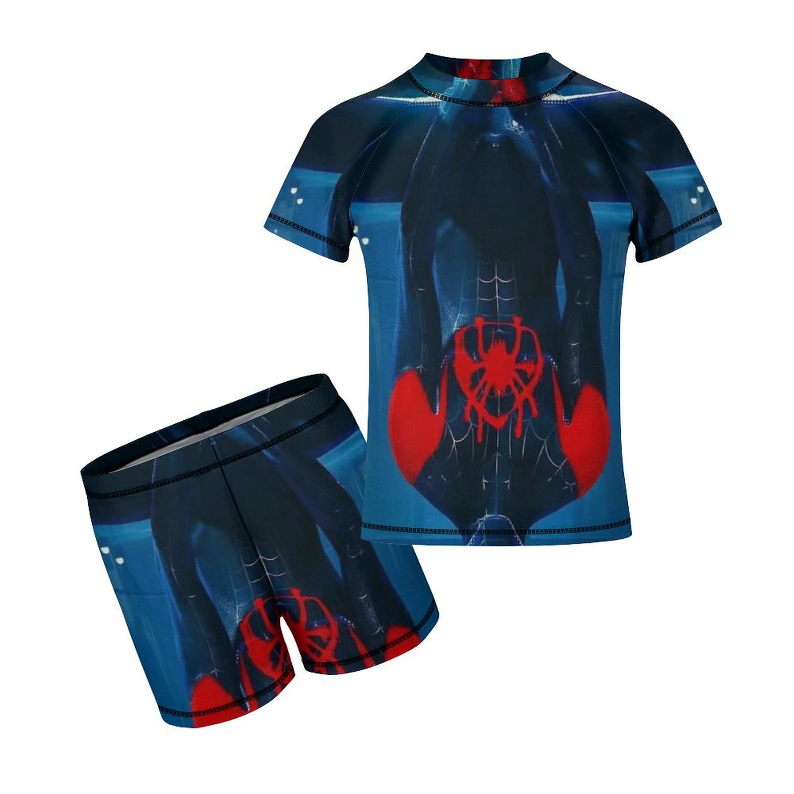 Children's Spider Man Swimwear | Children's Sun Protection Swimsuit Set ...
