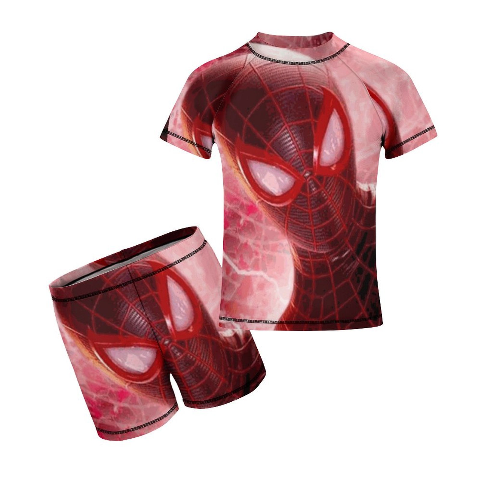 Children's Spider Man Swimwear | Children's Sun Protection Swimsuit Set ...